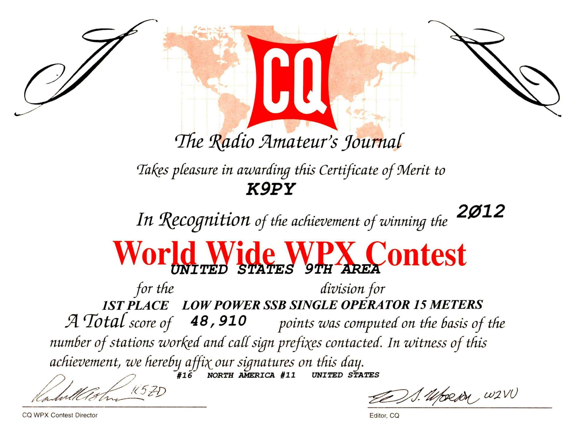 WPX Awards – Metro DX Club