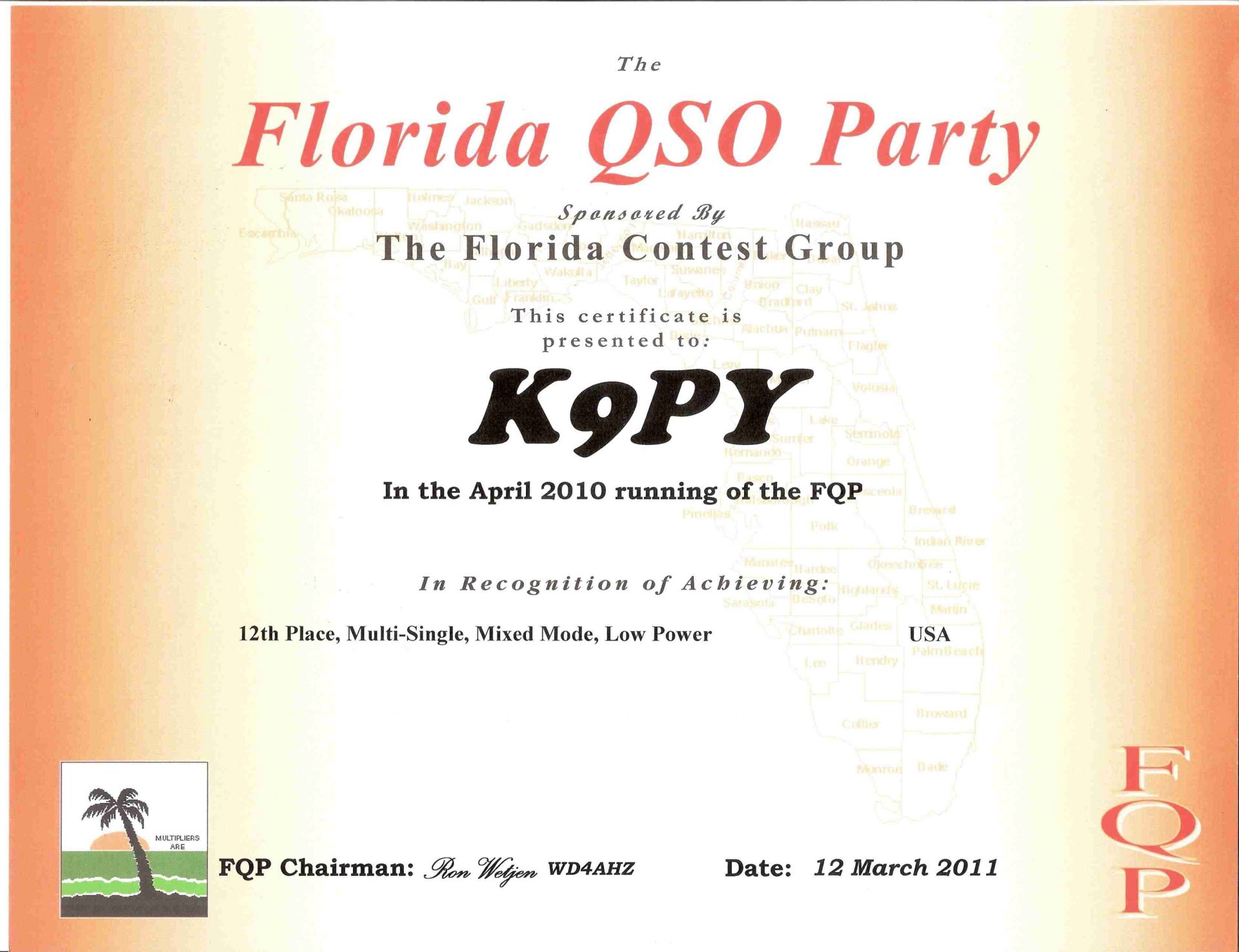 QSO Party Awards and Other – Metro DX Club